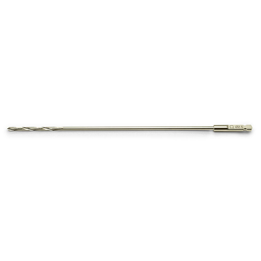 Surgical Twist Drill Bit w-Quick Connect 2.5 MM 2 Flute Stainless Steel ...