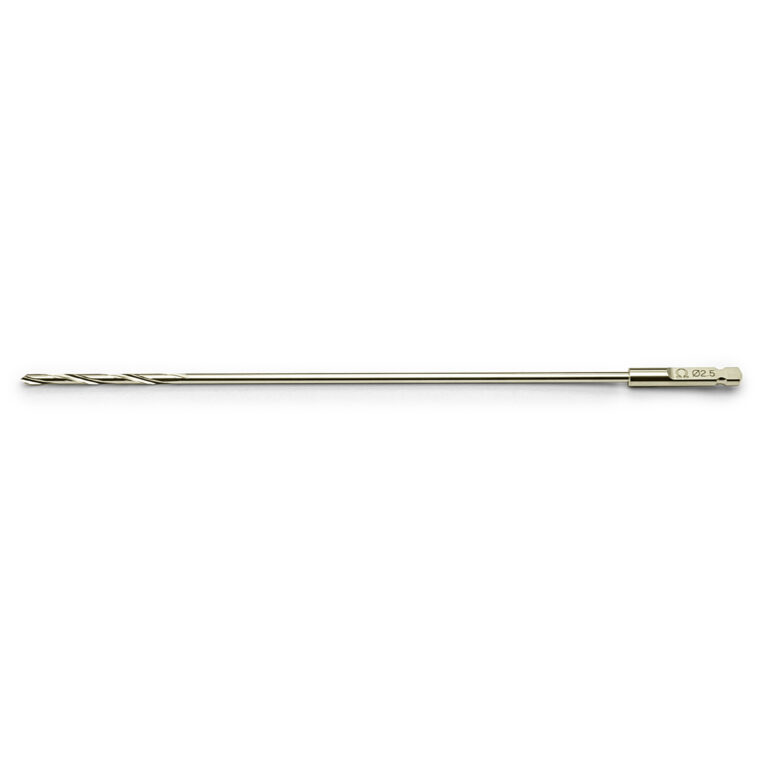 Surgical Twist Drill Bit w-Quick Connect 2.5 MM 2 Flute Stainless Steel ...